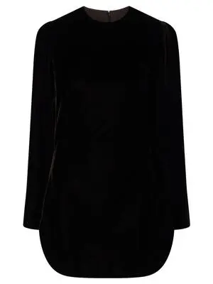 Alaïa Velvet Mini Dress - Brown