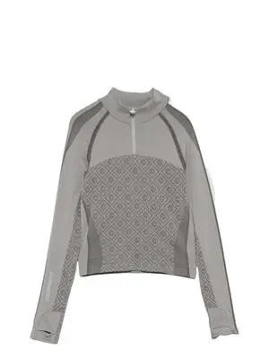 CASABLANCA Casablanca Monogram Half-Zip Performance Top