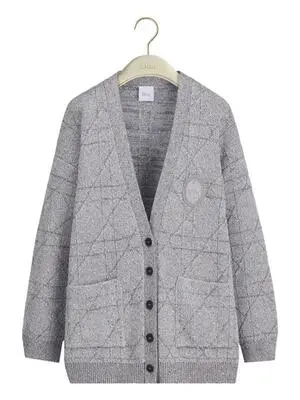 Dior Oversized Cannage Cardigan Grey