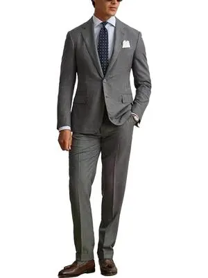 Ralph Lauren Purple Label Kent Single-breasted Suit - Grey