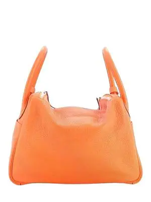 Hermès Lindy Bag Clemence 30 Shoulder Bag Orange