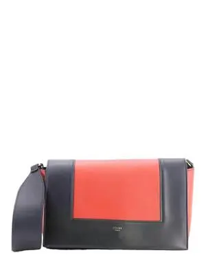 Celine Frame Leather Medium Shoulder Bag - Red