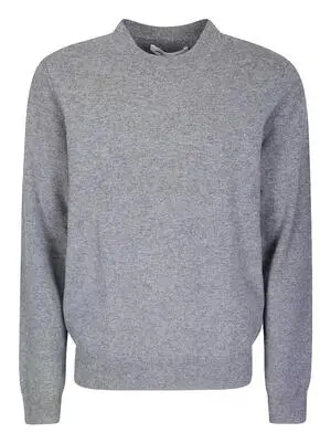 Comme Des Garçons Crew-neck Wool Sweater - Grey