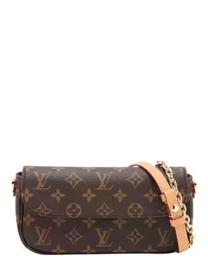 LOUIS VUITTON 2010-2026 Monogram Ivy Wallet On Chain Satchel - Brown
