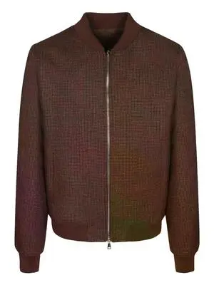 COSTUMEIN Brett Check-pattern Bomber Jacket - Brown