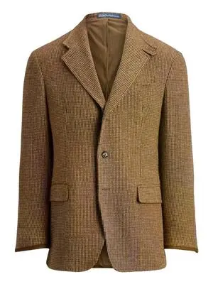 Polo Ralph Lauren Tailored-fit Tick-weave Blazer - Brown
