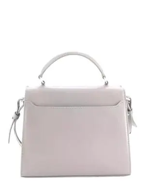Saint Laurent Cassandra Top Handle Bag Leather Mini Shoulder Bag Grey