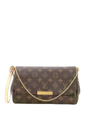 LOUIS VUITTON Favorite Handbag Monogram Canvas Mm Crossbody Bag - Brown