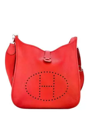 Hermès Evelyne Bag Gen Iii Clemence Gm Crossbody Bag - Red