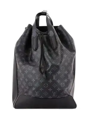 LOUIS VUITTON Explorer Monogram Eclipse Canvas Backpack - Black