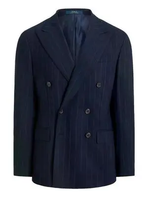 Polo Ralph Lauren Modern Fit Striped Twill Blazer - Blue