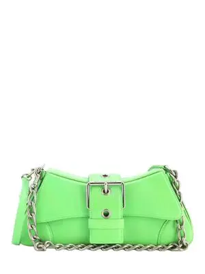 Balenciaga Lindsay Chain Strap Leather Shoulder Bag - Green