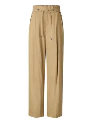 Bogner Candy Linen Blend Pants - Camel