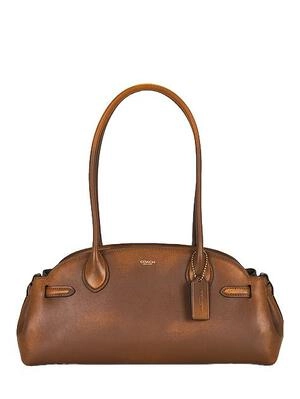 COACH Loved Leather Empire Carryall Bag 34 - Brown