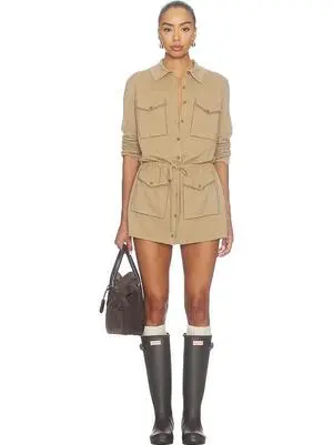 GUEST IN RESIDENCE Guest In Residence Industry Mini Dress In Brown.