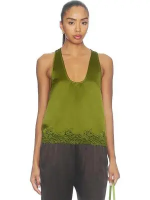 ARTLESS Artless X Revolve Wren Lace Top In Olive.