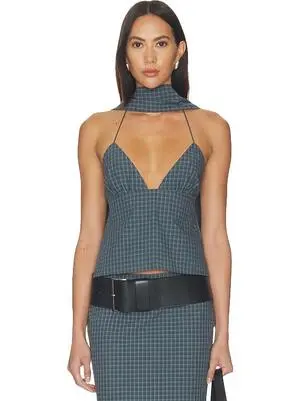 Lioness Play On Halter Top - Navy