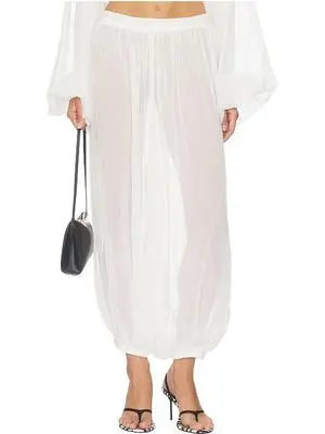 LIONESS Lioness Suite Escape Pant In White.