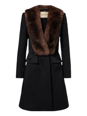 Valentino Garavani Virgin Wool Coat - Black