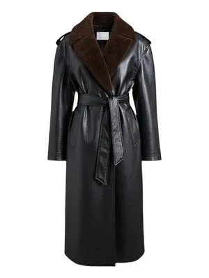 THE FRANKIE SHOP Edra Trench Coat - Black