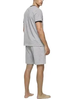 Karl Lagerfeld Rue St-guillaume Short Pajama Set - Grey
