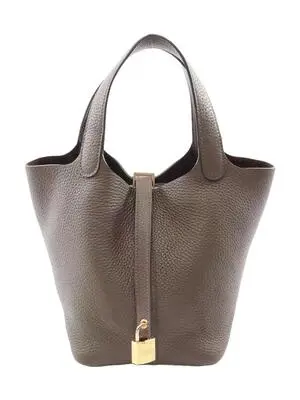 Hermès Pm Picotin Lock Tote Bag Brown