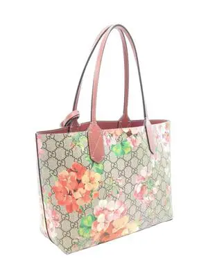 Gucci 2010s Gg Blooms Reversible Tote Bag - Brown