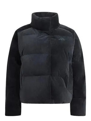 Adidas Helionic Down Puffer Velour Jacket - Black