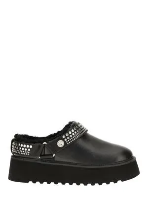 Pinko Martina Brushed Leather Ankle Boots - Black