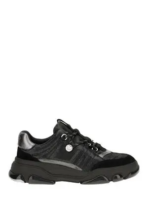 Pinko Athena Suede Sneakers - Black