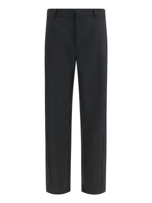 Herno Wool-blend Traight-leg Pant - Black