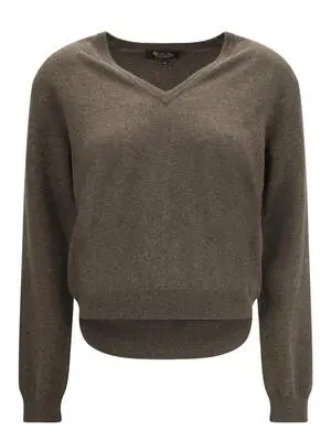 Loro Piana Cashmere Sweater Brown