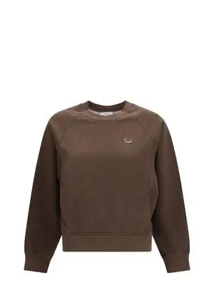 Maison Kitsuné Baby Fox Open-pocket Weathirt Brown