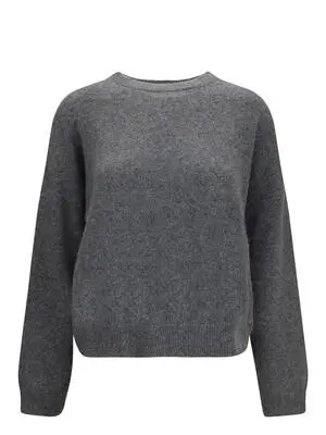 Loulou De Saison Tritan Wool-blend Crewneck Weater Grey