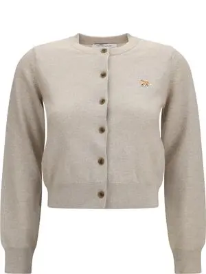 Maison Kitsuné Baby Fox Cardigan - Beige