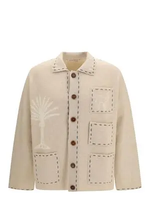 BAZISZT Seeker Cashmere Cardigan - Beige