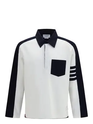 Thom Browne Oversized Colorblock Rugby Polo - Multicolour