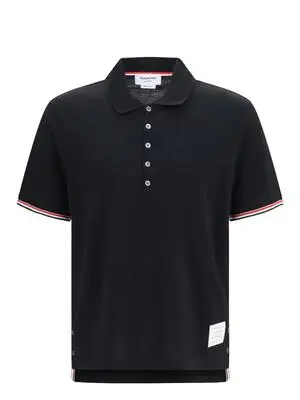 THOM BROWNE Rwb Striped Short-sleeve Polo
