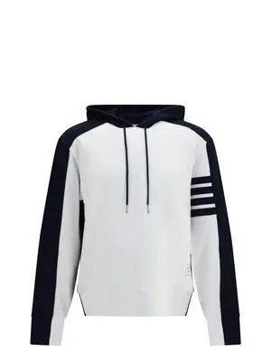 THOM BROWNE Loopback Colorblock Hooded Sweatshirt