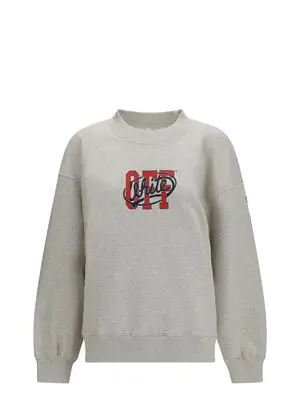 Off-White Off College Crewneck Sweatshirt Grey