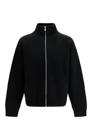 Axel Arigato Core Wool Zip-up Sweater Ale - Black