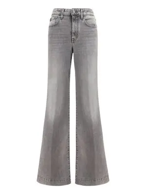 JACOB COHЁN Jackie Wide-leg Jeans - Grey