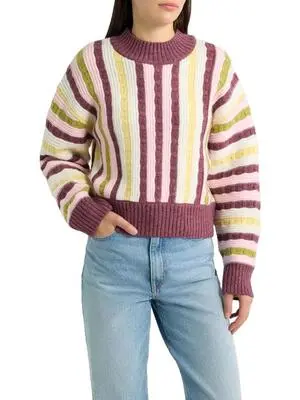 24COLOURS Stripe Band Sweater - Multicolour