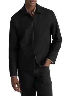 Eton Wool Harrington Jacket - Black