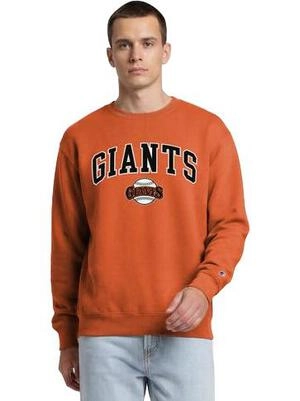 Champion Black San Francisco Giants Volume Sweatshirt - Orange