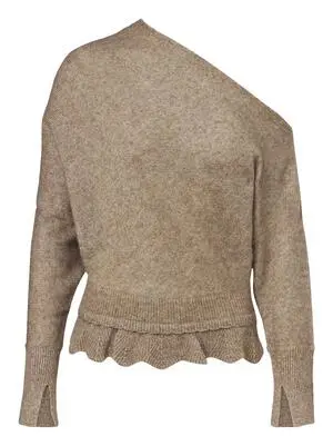 XU ZHI Ruffled Asymmetric Sweater