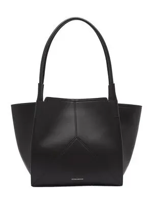 Victoria Beckham Medium Leather Tote Bag - Brown