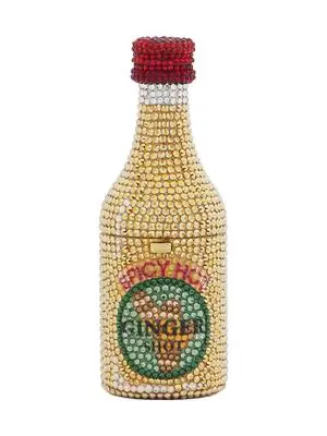 Judith Leiber Bottle Ginger Shot Mini Embellished Clutch - Multicoloured