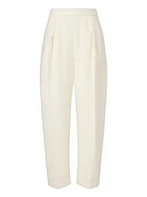 RÓHE Wool-blend Bouclé Barrel-leg Pants - Beige