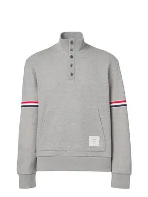 Thom Browne Cotton Piqué Sweatshirt - Grey
